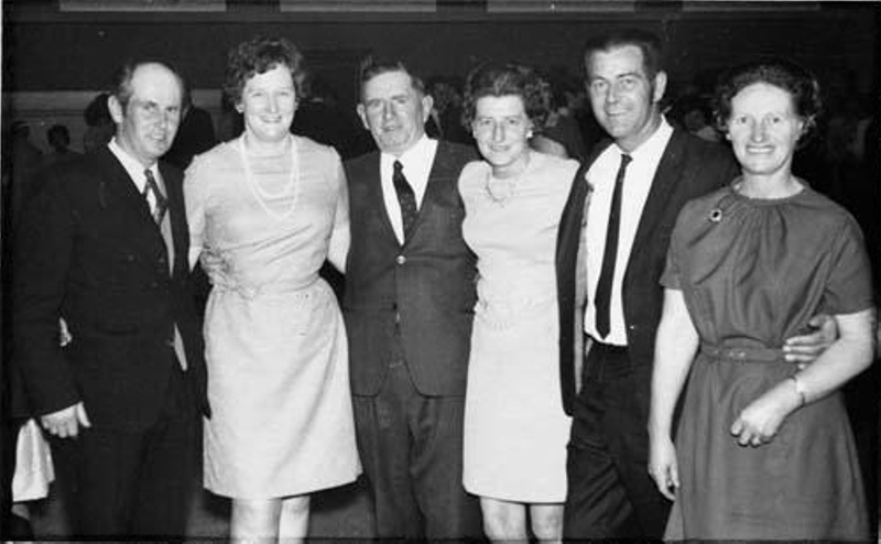 L-R Lester & Margaret Irvine, Russell Skilling, Merle Hamilton, Trevor ...