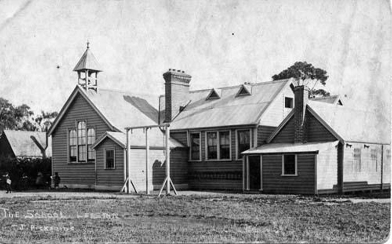 Leeston Primary School, building, ex June Legg, Leeston; EHS-2527 | eHive