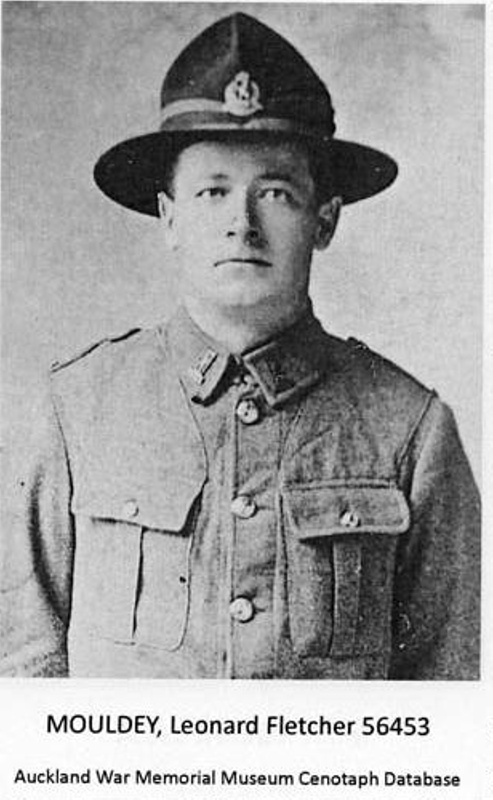 Leonard Fletcher Mouldey 56453 WW1 ex Onward Beattie & Pomeroy Auckland ...