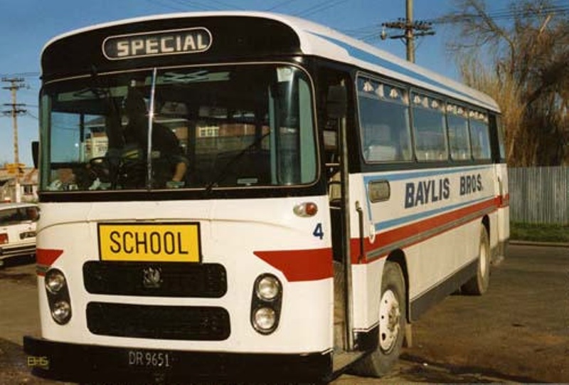Baylis Bros School bus 25-7-88 at Leeston ex Book 2 Alan F Chapman; EHS ...