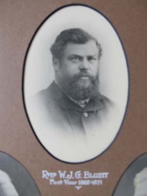 Rev WJG Bluett 1866-1871 1st Southbridge Vicar ex St James Archives ...