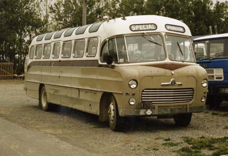 One of 2 Bedford SB buses, 1953 coach 36 seats no 17, 1954 coach 32 ...