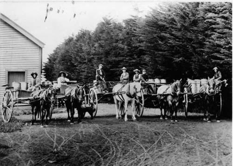 Lakeside Creamery 1912 Zina Harris, Annie Cant, Charlie Halliday, Fred ...