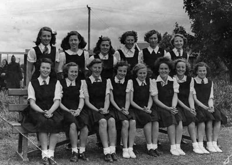 1945 Southbridge DHS Basketball Team Interschool at New Brighton; EHS ...