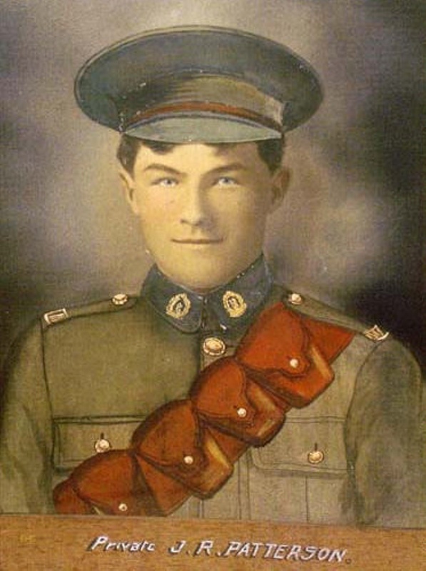 Private John Robert Patterson, in uniform, WW1 ex Colin Patterson; EHS ...
