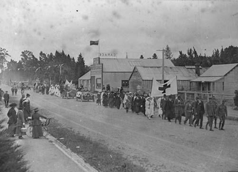 Peace celebration July 1919 Southbridge, ex Penny Green, ex Grant ...