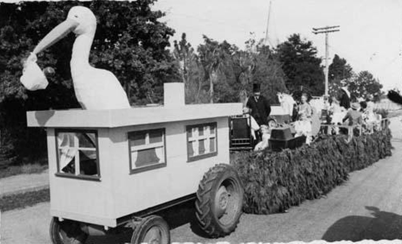 1950 Floats at Leeston ex Shona McCartin photographer AM Child, ChCh ...
