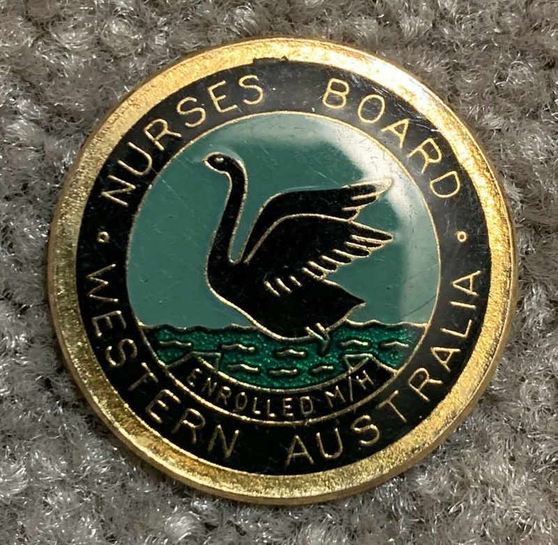 Western Australian Nurses Registration Board Badge Enrolled Mental ...