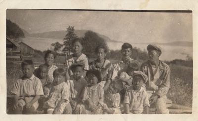 Small Group Photo of Japanese Canadian families on Mayne Island; c.1929 ...
