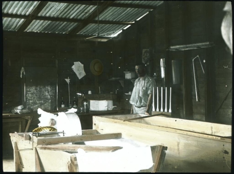 Interior of a cheese factory : part of scenes in the Otway Ranges ...