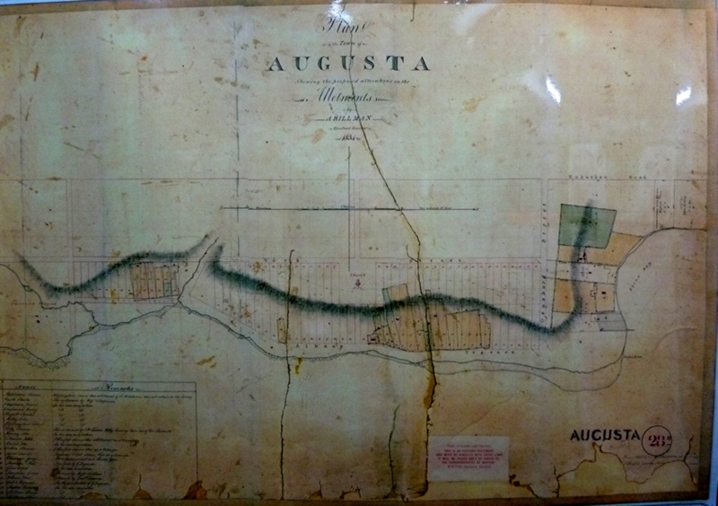 Map of Augusta 1834; AU 16 - 11, 11a | eHive