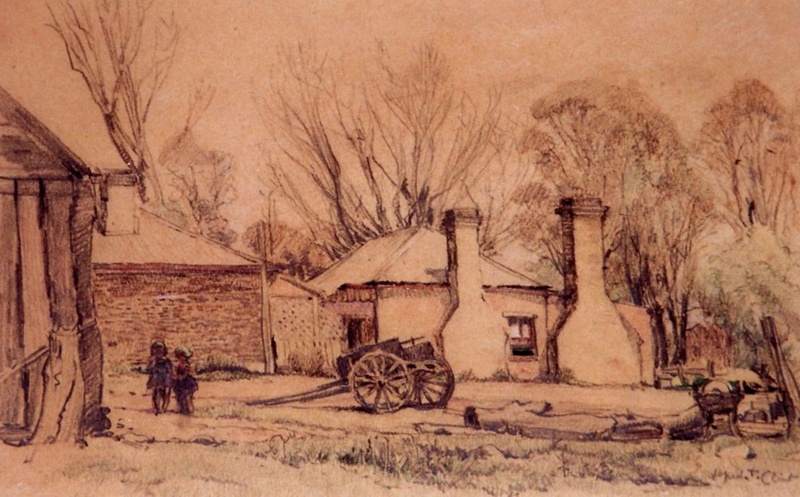 Untitled (The House, Grose Farm, Freeman’s Reach.); Alfred T. Clint ...