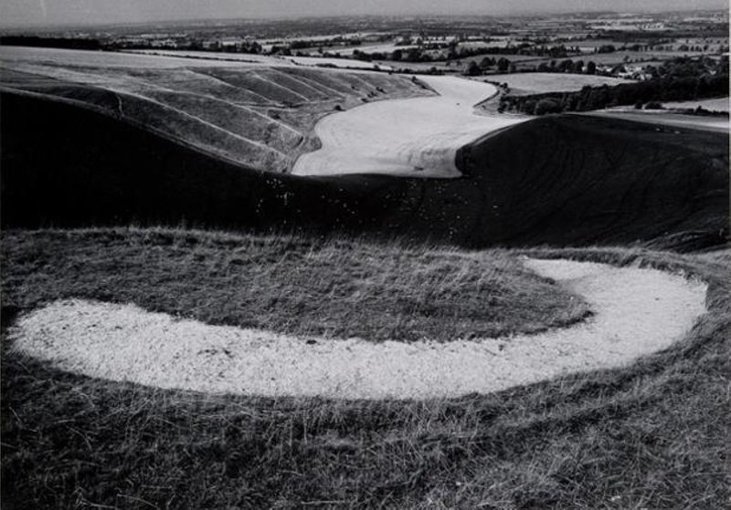 The Manger, the White Horse of Uffington from the Ridgeway; GODWIN Fay ...