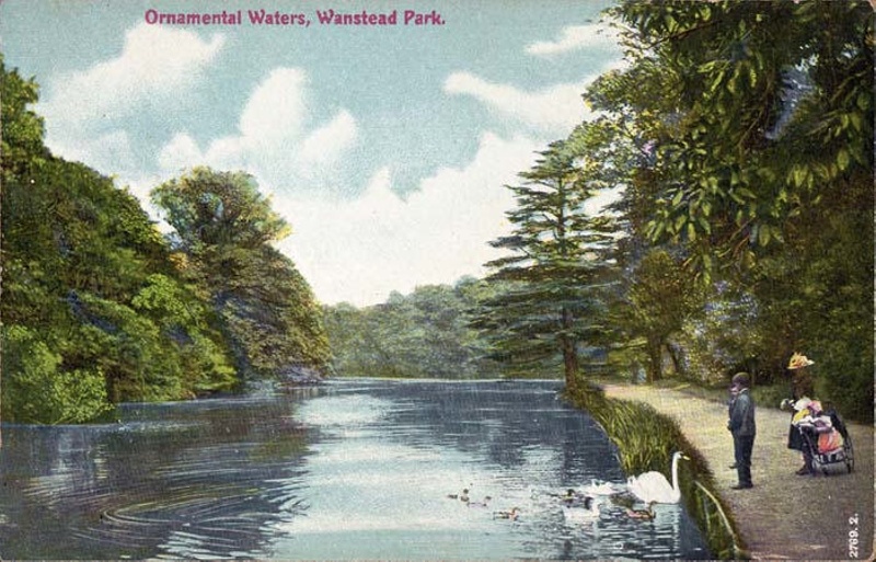 Postcard: "Ornamental Waters, Wanstead Park"; ARN0097 | eHive