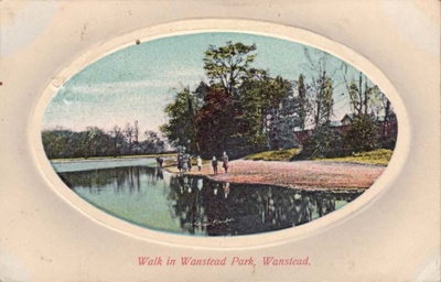 Postcard: "Walk in Wanstead Park, Wanstead"; ARN0306 | eHive