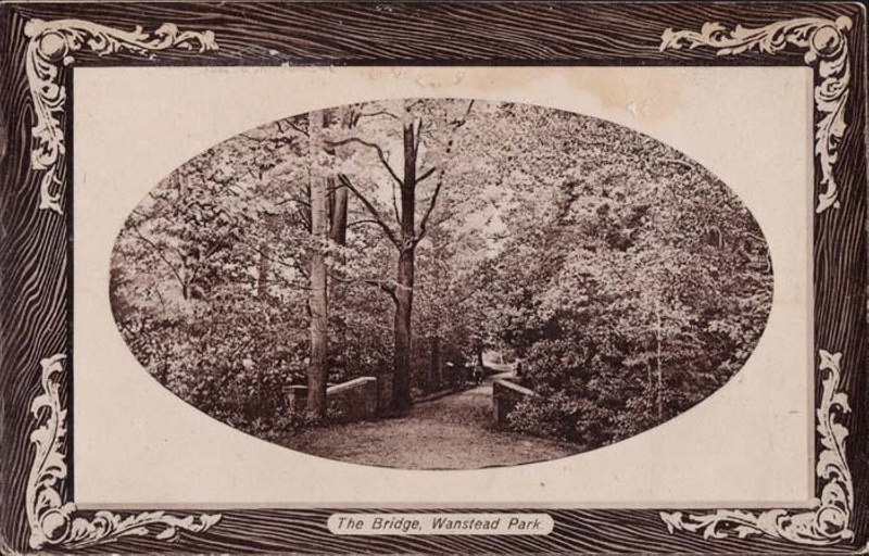 Postcard: "The Bridge, Wanstead Park"; ARN0277 | eHive