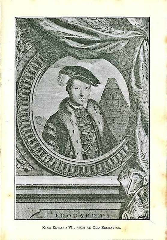 Book illustration: "King Edward VI., from an old engraving"; ARN0461 ...