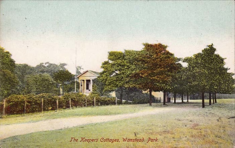 Postcard: "The Keepers Cottages, Wanstead Park"; ARN0166 | eHive