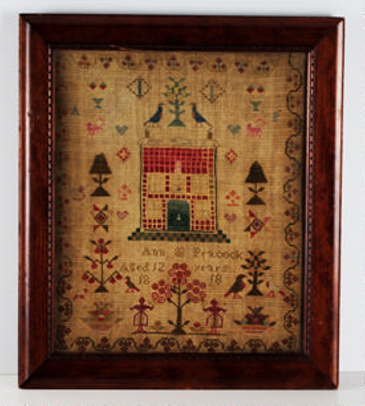 Ann Peacock sampler; Peacock, Ann; 1818; 500460 | eHive