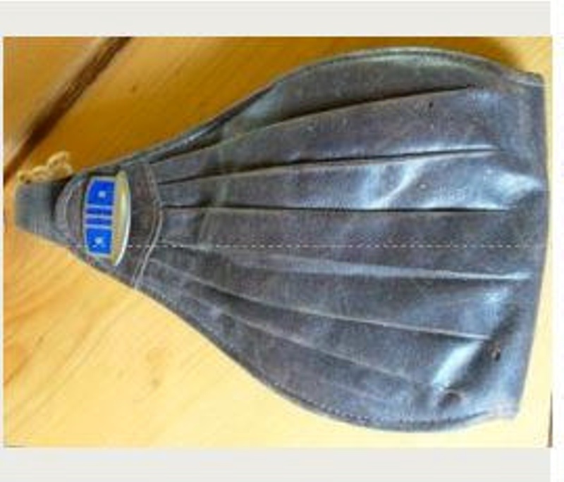 Bag; leather, balloon shape; Item 0111 | eHive