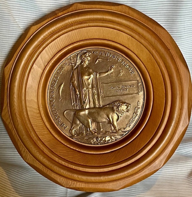 Memorial Plaque (medallion); Memorial Plaque Factory, 54/56 Church Road ...