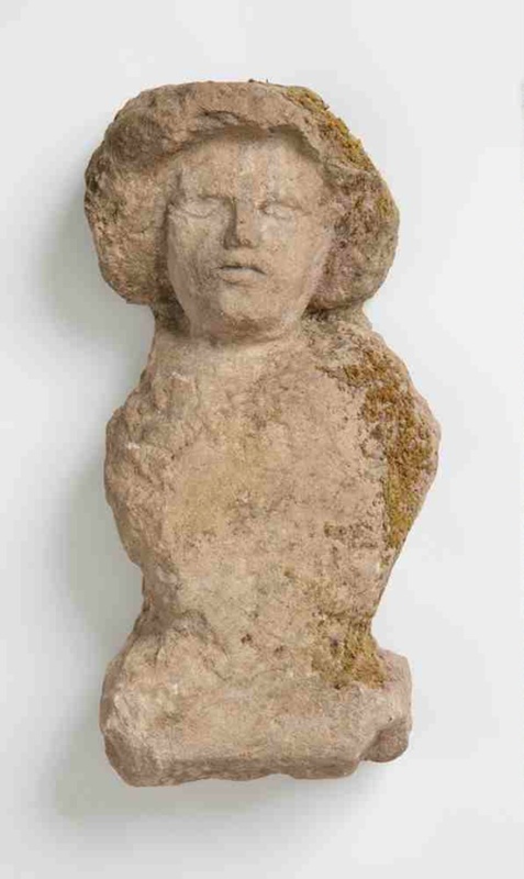 A carved stone figure; Unknown; 15th century or earlier; 3.3-2.3.BRI ...