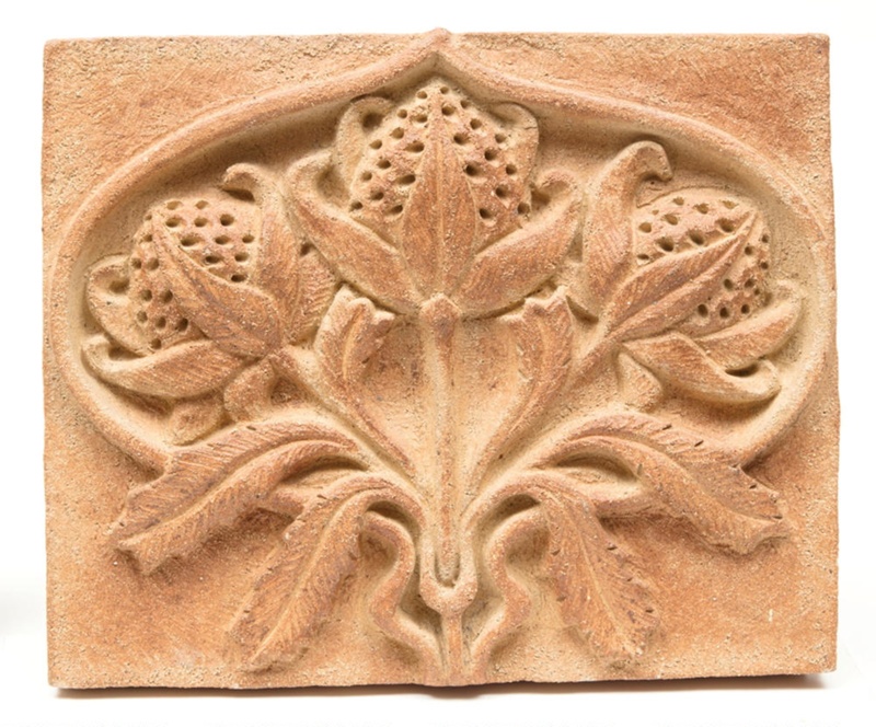 An Australian terracotta tile depicting Waratahs; Unknown, Australian ...