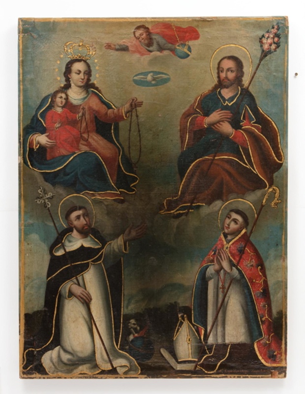 ‘Our Lady of Mount Carmel with Saints Joseph, Dominic and Espiridion ...