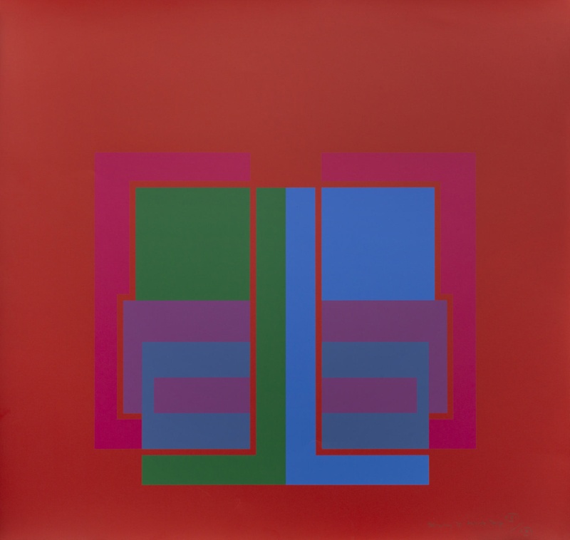 All Through the Day V (Red); Robyn Denny, British, b. 1930 - d. 2014 ...