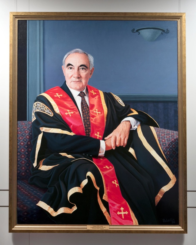 Portrait of Emeritus Professor Peter J. Drake AM; Josonia Palaitis ...