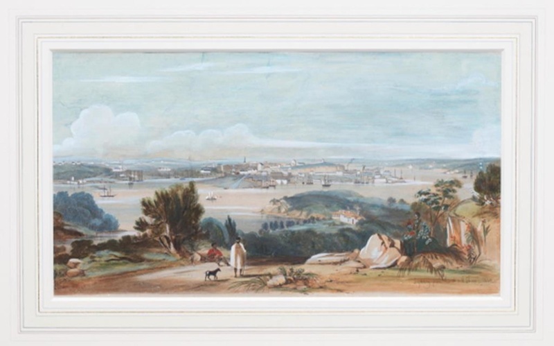 View of Sydney from St Leonards; Conrad Martens, English / Australian ...