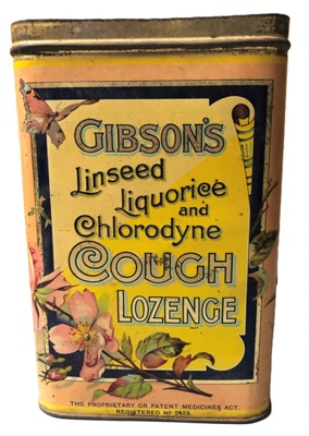 Gibson's Cough Lozenge Tin; Circa1900-1920; 22-122 | eHive