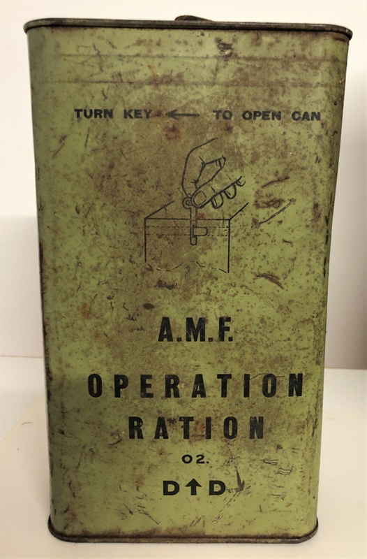 Ration Tin, WWII; Union Can Co. Australia; January 1945; 23-18 | eHive
