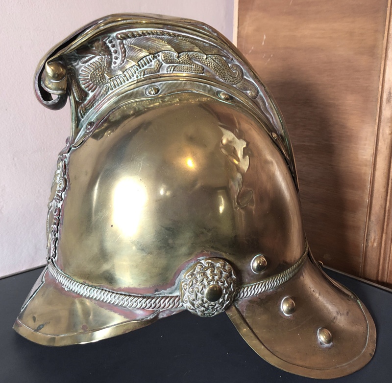 Ceremonial Fire Helmet - Captain Henry L. Mater; 1900; 94-143 | eHive