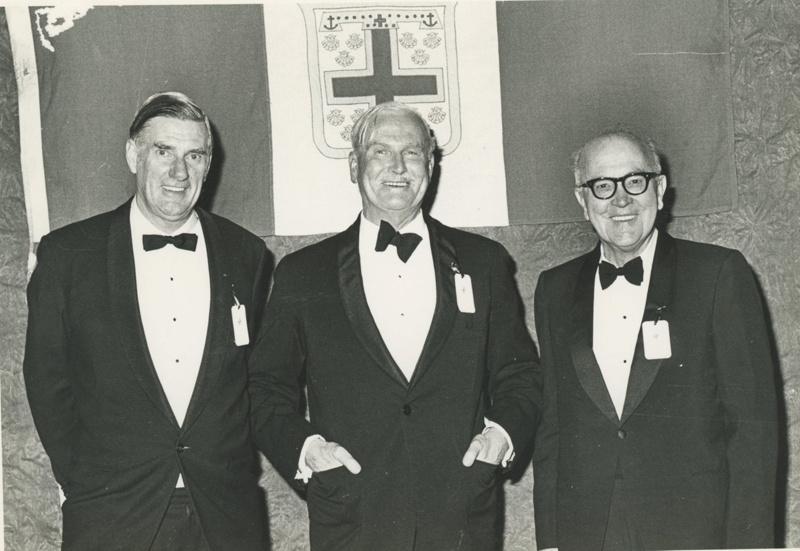 OWCA dinner with Clive Hamer, Russel Ward, and Roy Collins, 1973; 1973 ...