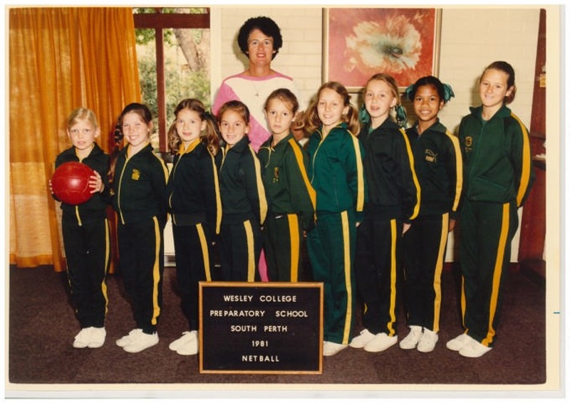 1981 Netball Team Wesley College; Internal; 1981; 1981/1 | eHive