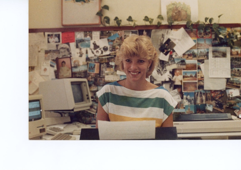 1986 Administrative staff Kerry Cleaver ; 1986/10 | eHive