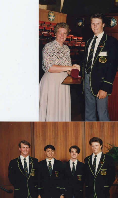 Students - Exhibition winners and Kay Hallahan, 1992; 1992/30 | eHive