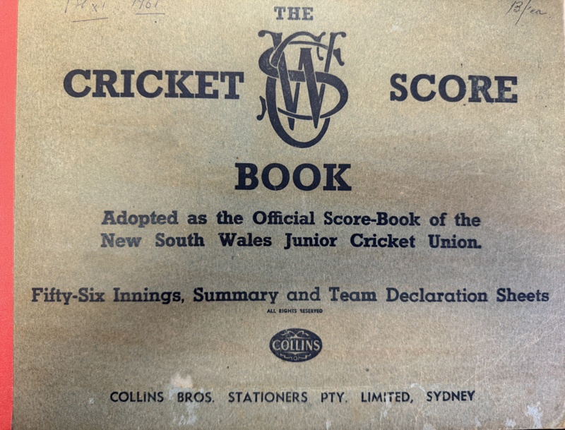 Cricket Score book 1950s - 1960s; 1950 - 1960; 142/25/1-24 | eHive