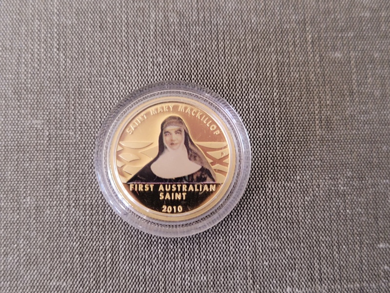 Mary MacKillop Canonisation, Gold commemorative coin, October 2010 ...