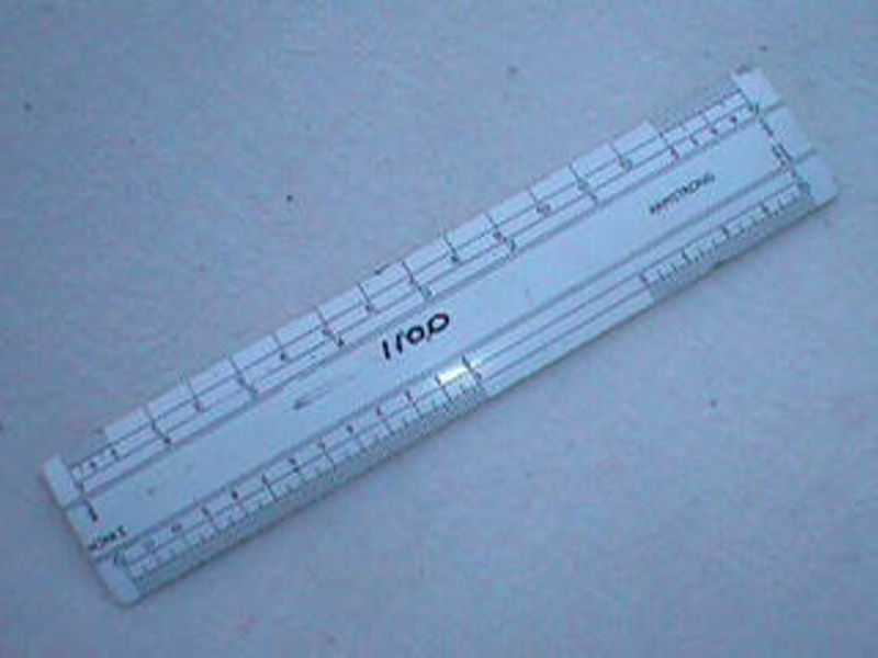Rule - "Armstrong" 12.5cm , draughtman's scale; Hadfields Limited; 978. ...