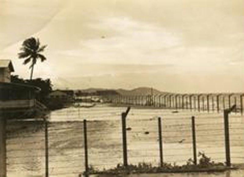 Townsville floods 1946 showing WRANS barracks on Strand with perimeter ...