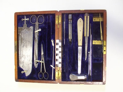 Mahogany Cased Autopsy Set; W Skidmore, Sheffield; Savigny & Co; 01.A ...