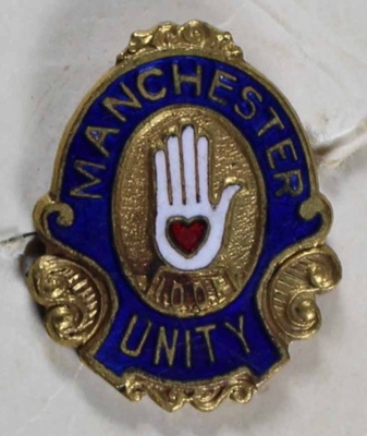 Manchester Unity, I.O.O.F. badge ; c1860-1900; C0461944708 | eHive