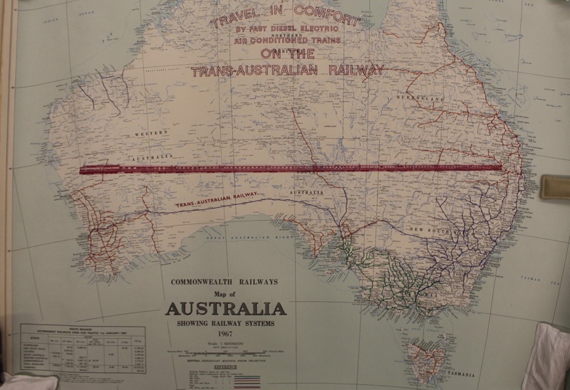 Commonwealth Railway Map of Australia. 1967; C0461943273 | eHive