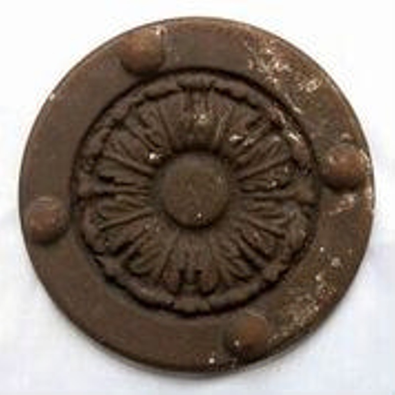 Embossed heavy metal circular disc; 2019.155 | eHive