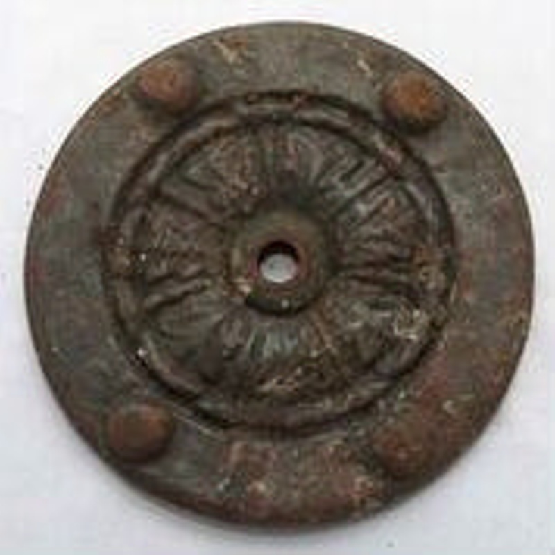 Embossed heavy metal circular disc; 2019.154 | eHive