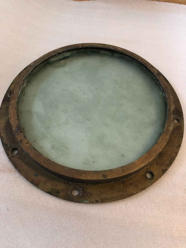 Porthole frame with attached glass; 2009.82 | eHive