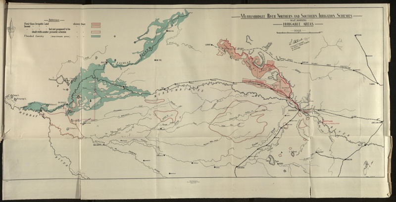 Map of Murrumbidgee River Northern and Southern Irrigation Schemes Map ...
