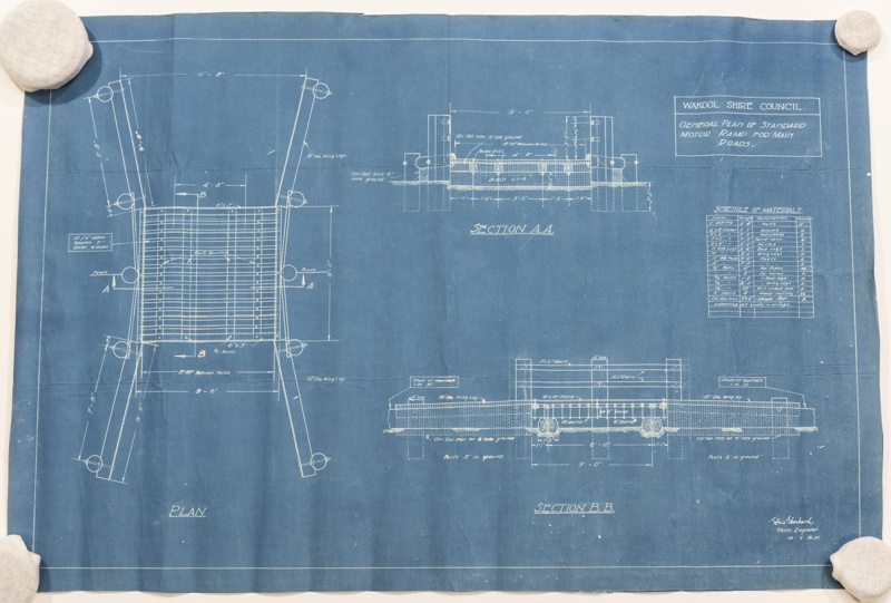 General Plan of Motor Ramp for Main Roads; Wakool Shire Council; 1930 ...